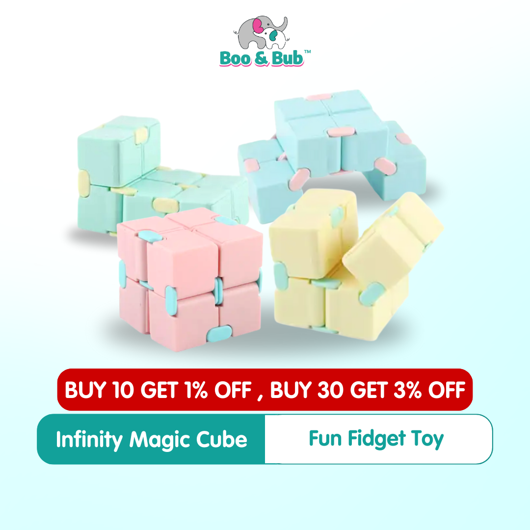 Infinity Magic Cube Fidget Toy Edc Finger Toy 3d Puzzle Cube Stress Boo And Bub