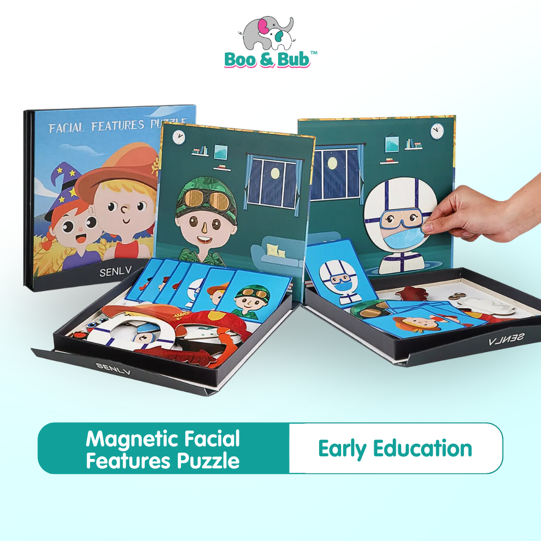 3D Magnetic Facial Puzzle – Boo & Bub