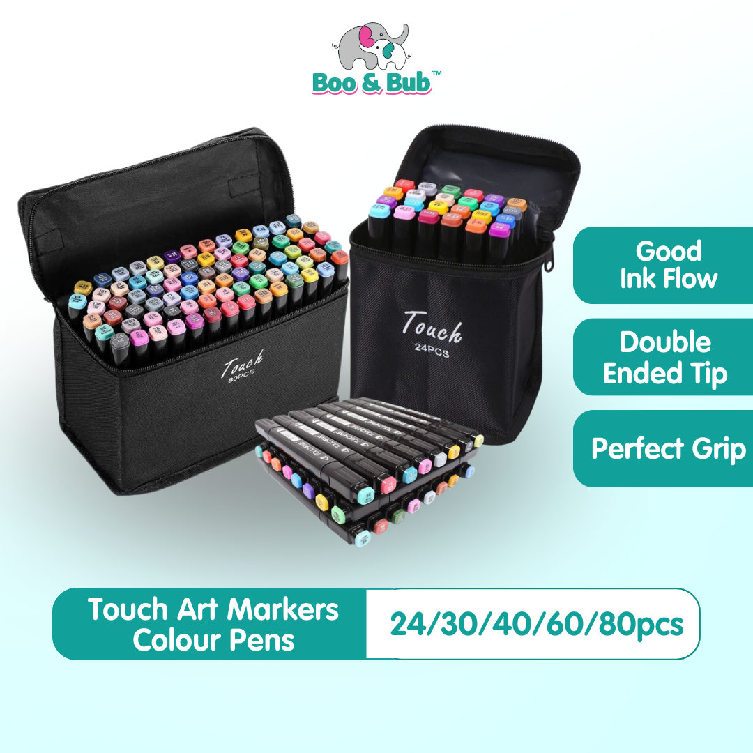 24/30/40/60/80 Touch Art Markers Color | Double Twin Headed Marker Pen ...